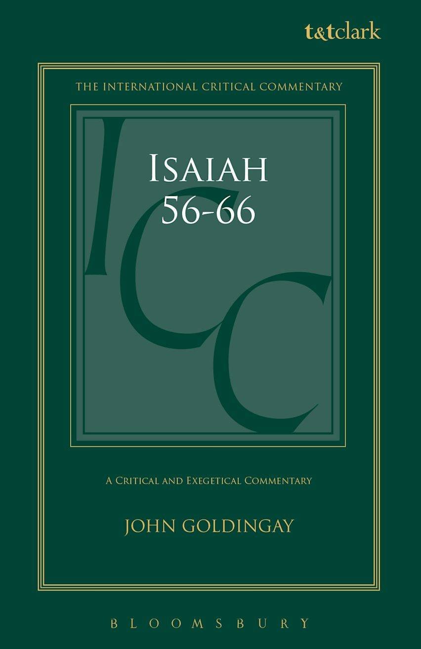 Isaiah 56-66: A Critical And Exegetical Commentary-International ...